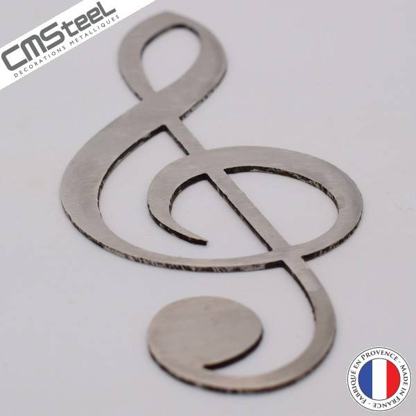 Décoration Murale Clé de Sol en Inox | 20,00