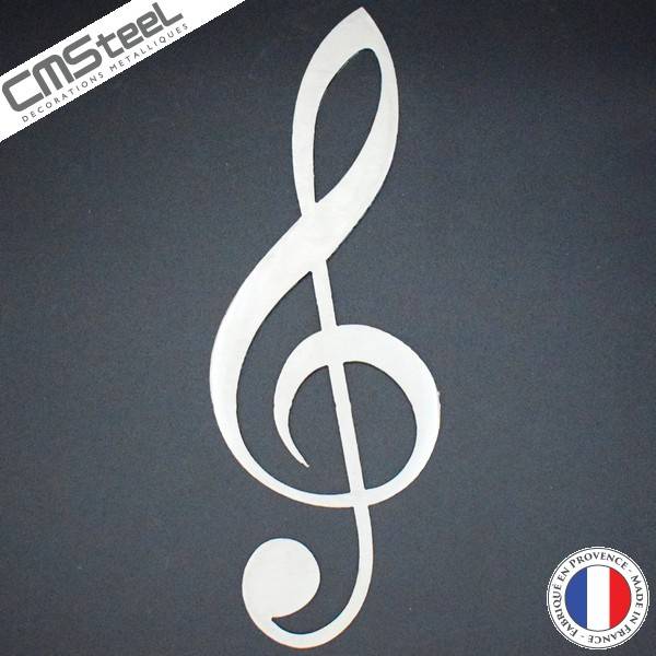 Décoration Murale Clé de Sol en Inox | 20,00